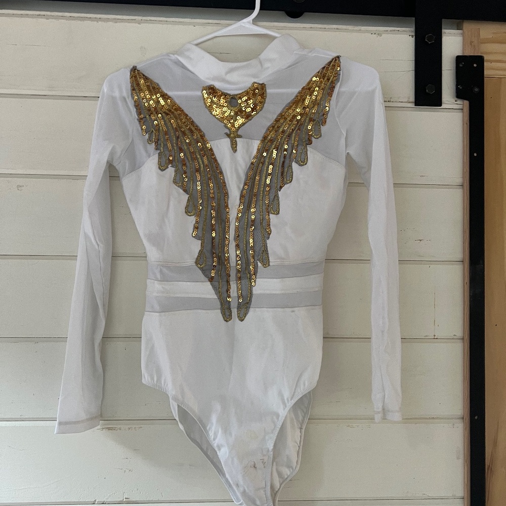 White Dance Leotard - Gem
